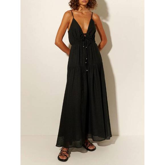 Kivari | Dresses | New Kivari Chantelle Maxi Dress In Black | Poshmark